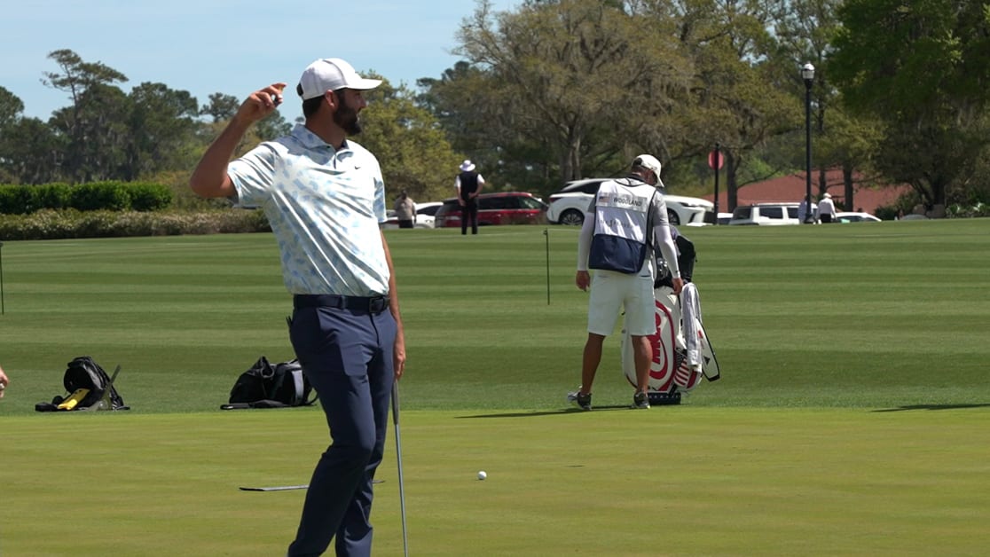 Scottie Scheffler's ChapStick putting routine