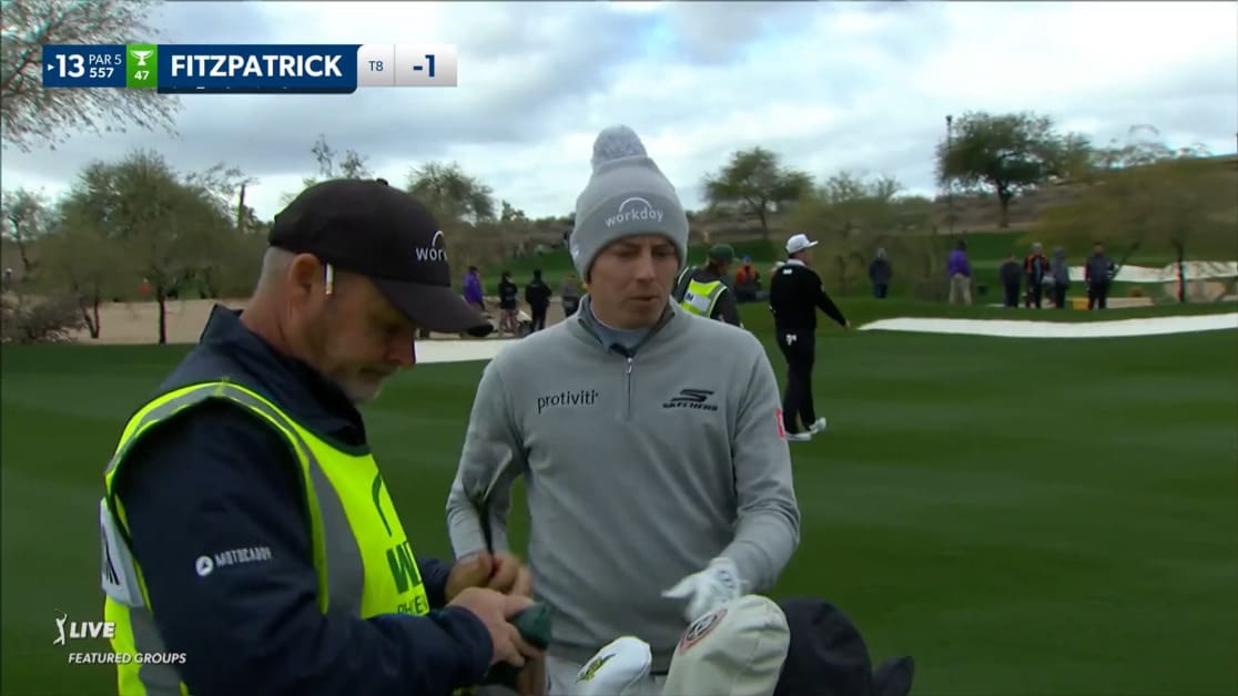 Matt Fitzpatrick's clever up and down for birdie at WM Phoenix Open