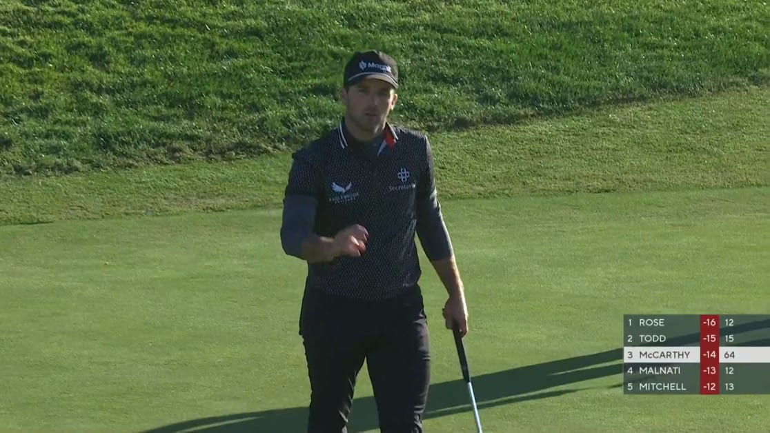 Denny McCarthy finishes strong with birdie at AT&T Pebble Beach