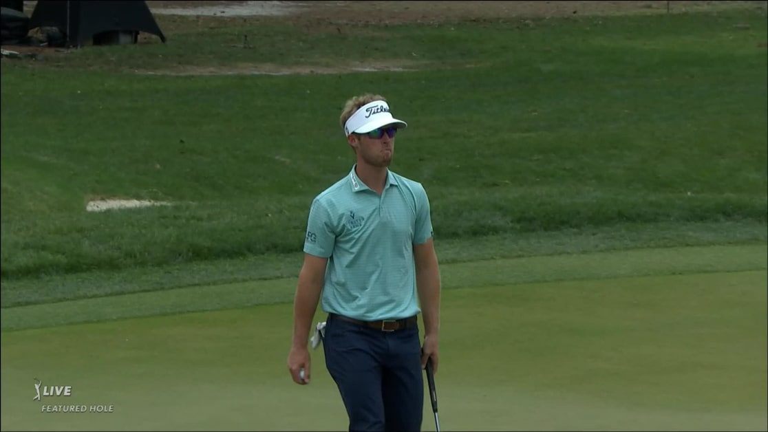Tyson Alexander holes 26-footer for birdie at Valspar