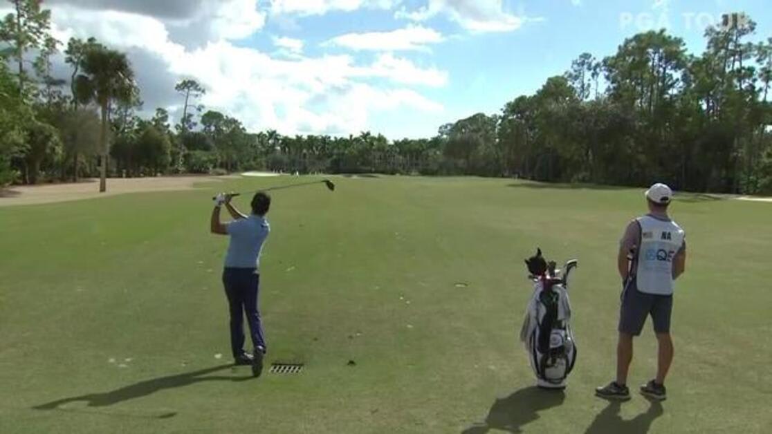 Kevin Na goes driver off the deck at QBE Shootout