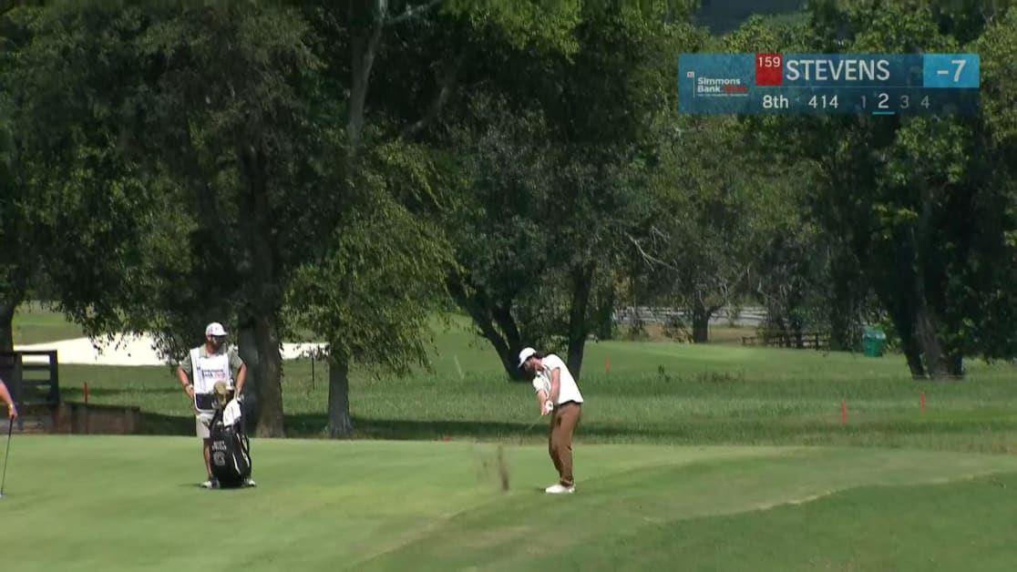 Scott Stevens makes birdie on No. 8 at Simmons Bank Open