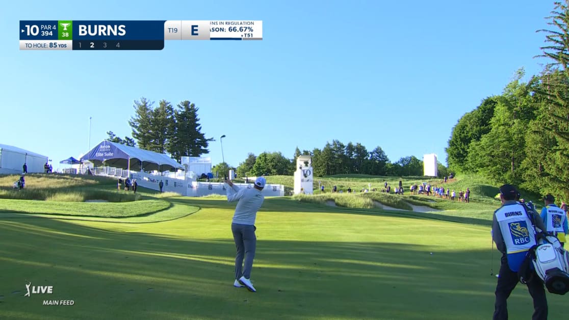 Sam Burns hits it tight to set up birdie at RBC Canadian
