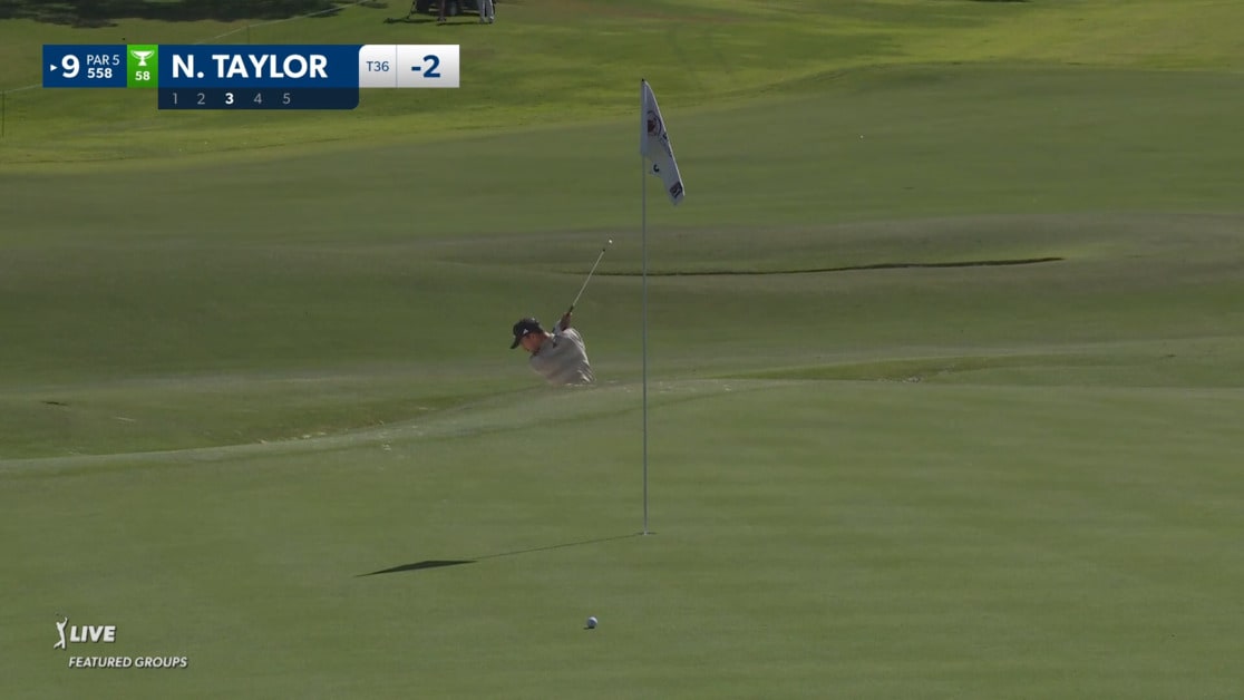 Nick Taylor gets up-and-down from greenside bunker at Shriners Children ...