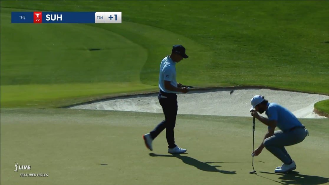 Justin Suh makes birdie at Wells Fargo