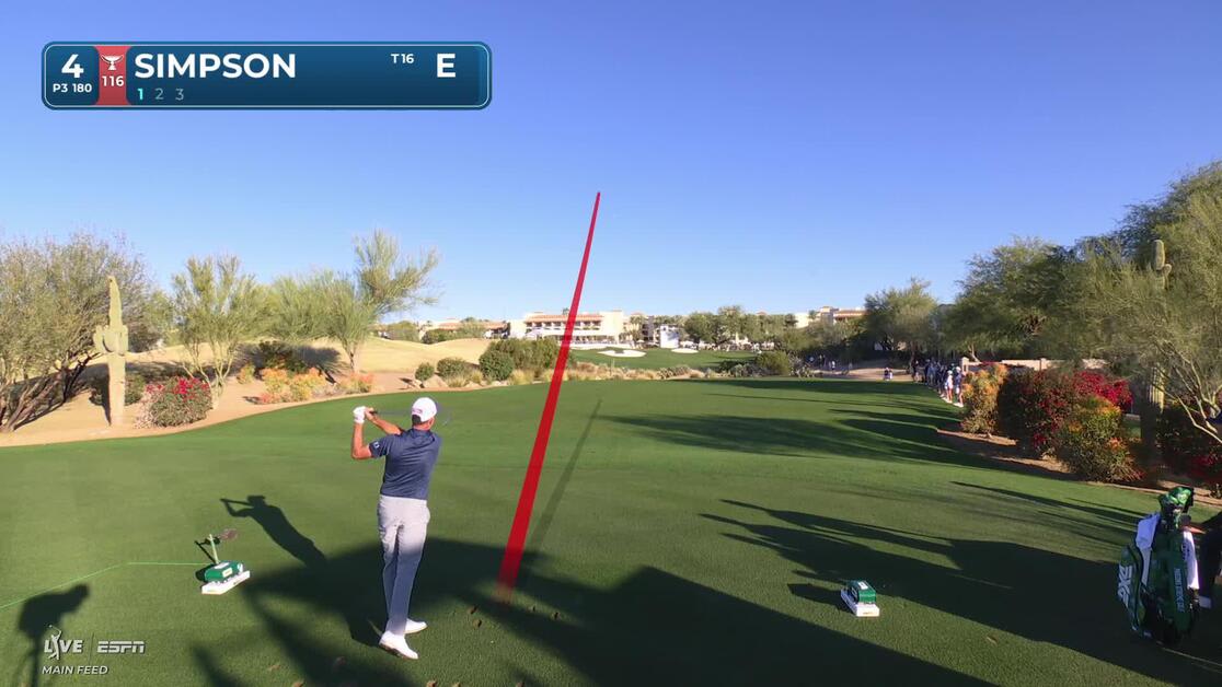 Webb Simpson hits 178-yard approach to 6 feet, sets up birdie on No. 4 ...
