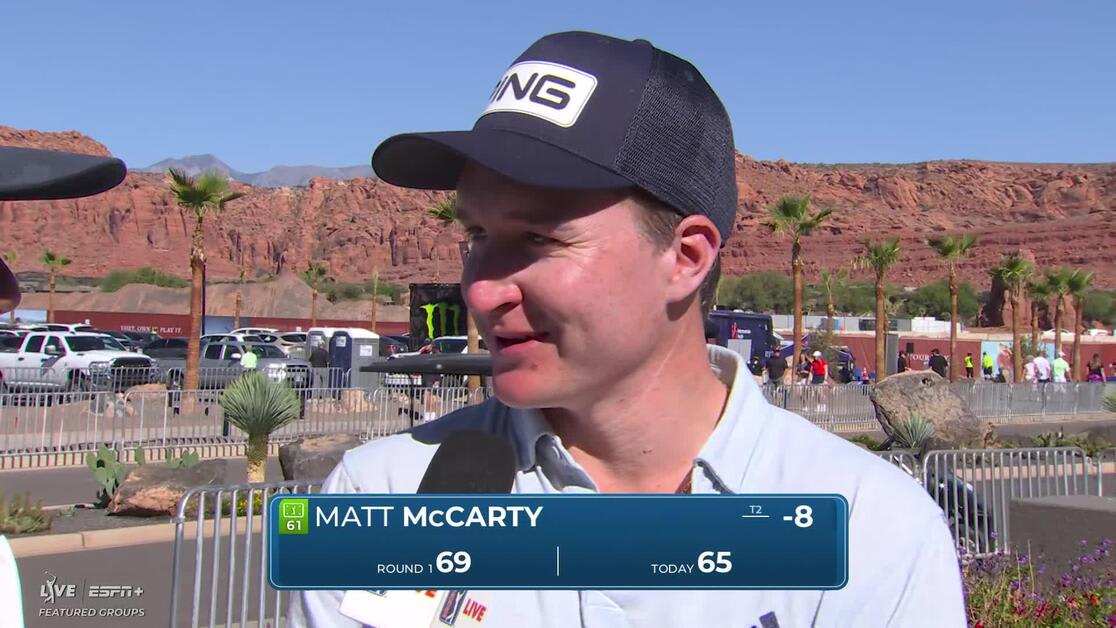 Matt McCarty interview after Round 2 of Bank of Utah