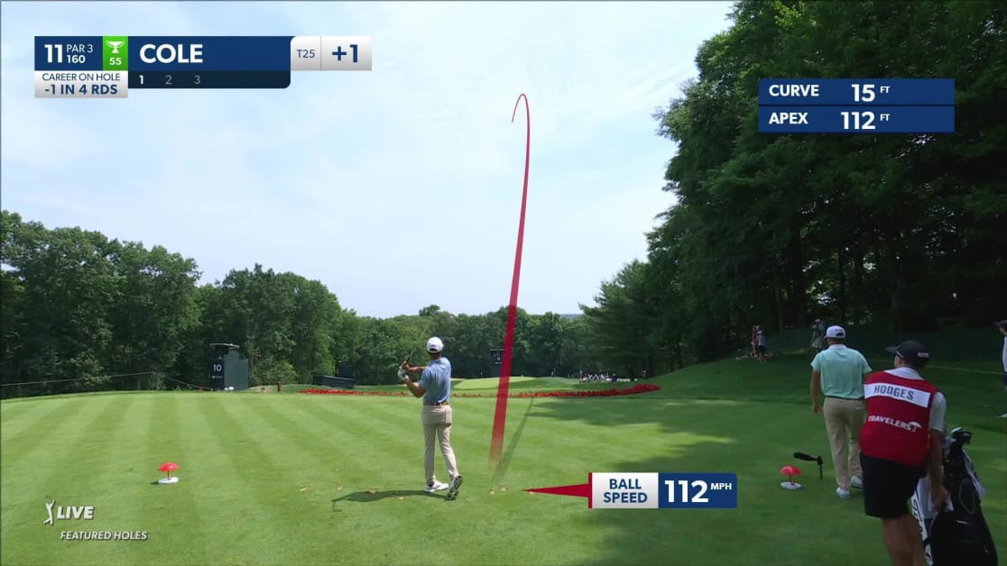 Eric Cole nearly makes ace at Travelers