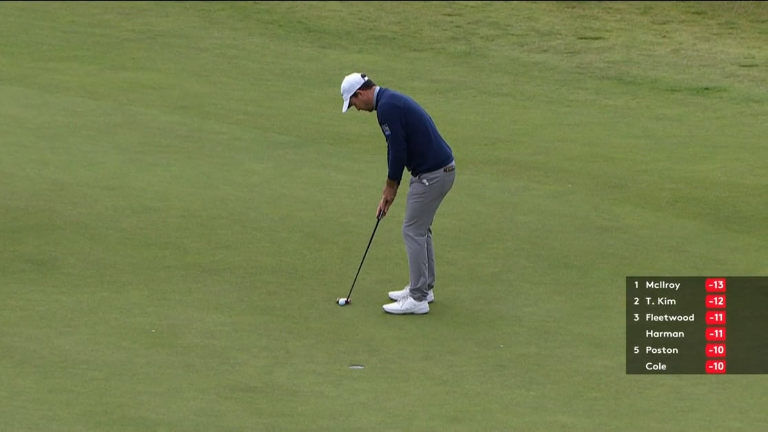 Nick Taylor makes 3-foot putt for birdie at Genesis Scottish Open