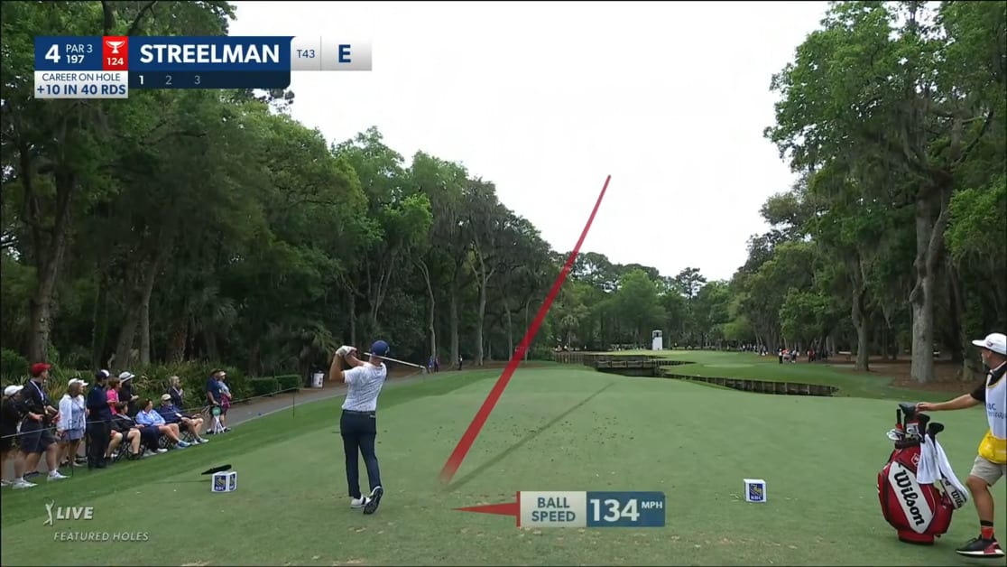 Kevin Streelman hits it close to set up birdie at RBC Heritage