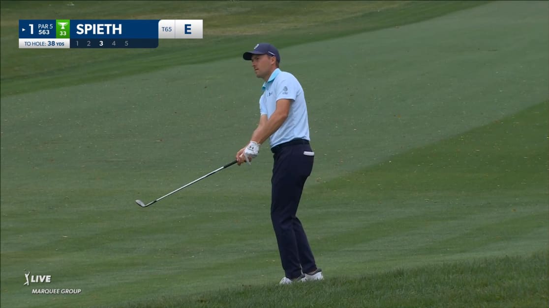Jordan Spieth chips it tight to set up birdie at Valspar