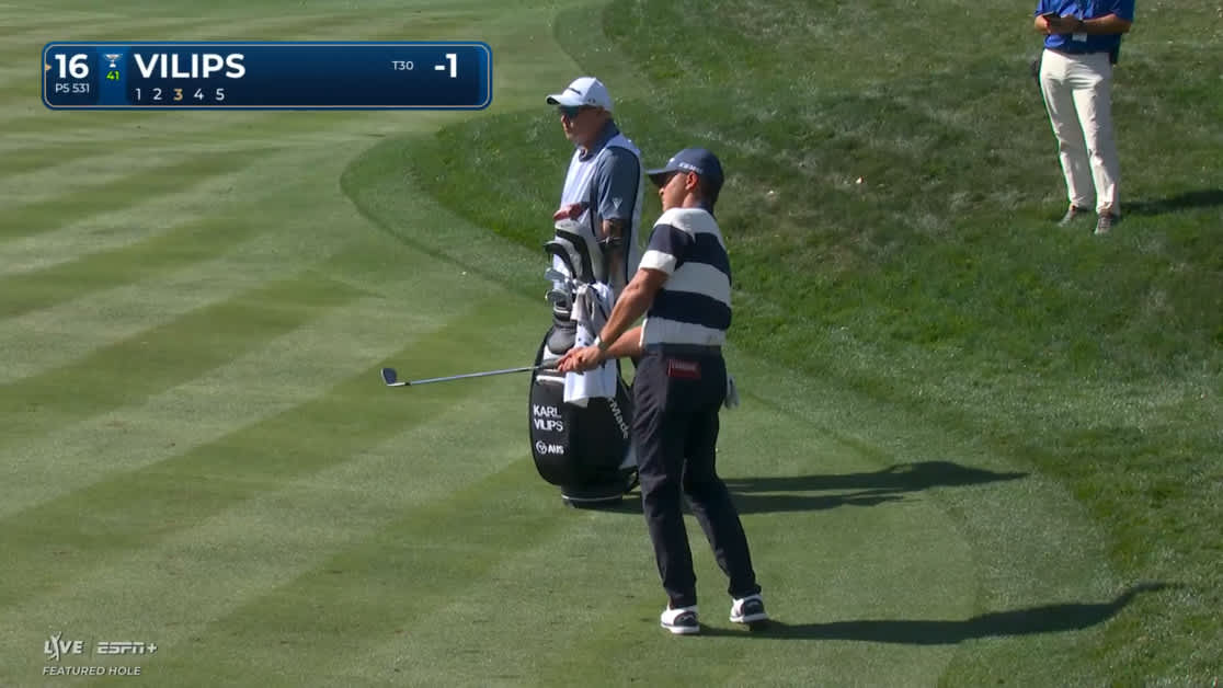 Karl Vilips' beautiful chip sets up birdie at THE PLAYERS
