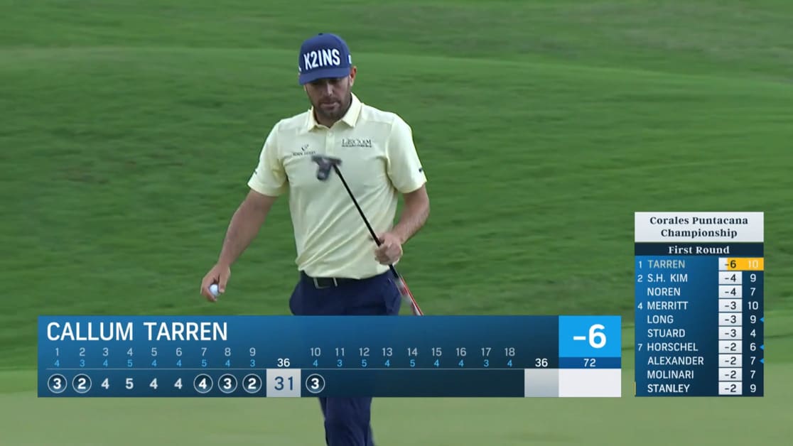 Callum Tarren cards fourth straight birdie at Corales Puntacana