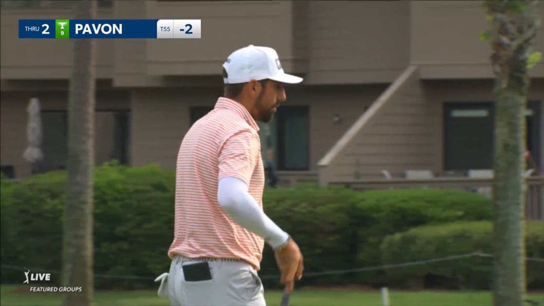 Matthieu Pavon's bunker shot sets up tap-in birdie at RBC Heritage
