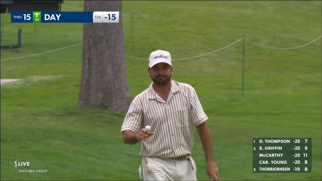 Jason Day makes 13-foot putt for birdie at John Deere
