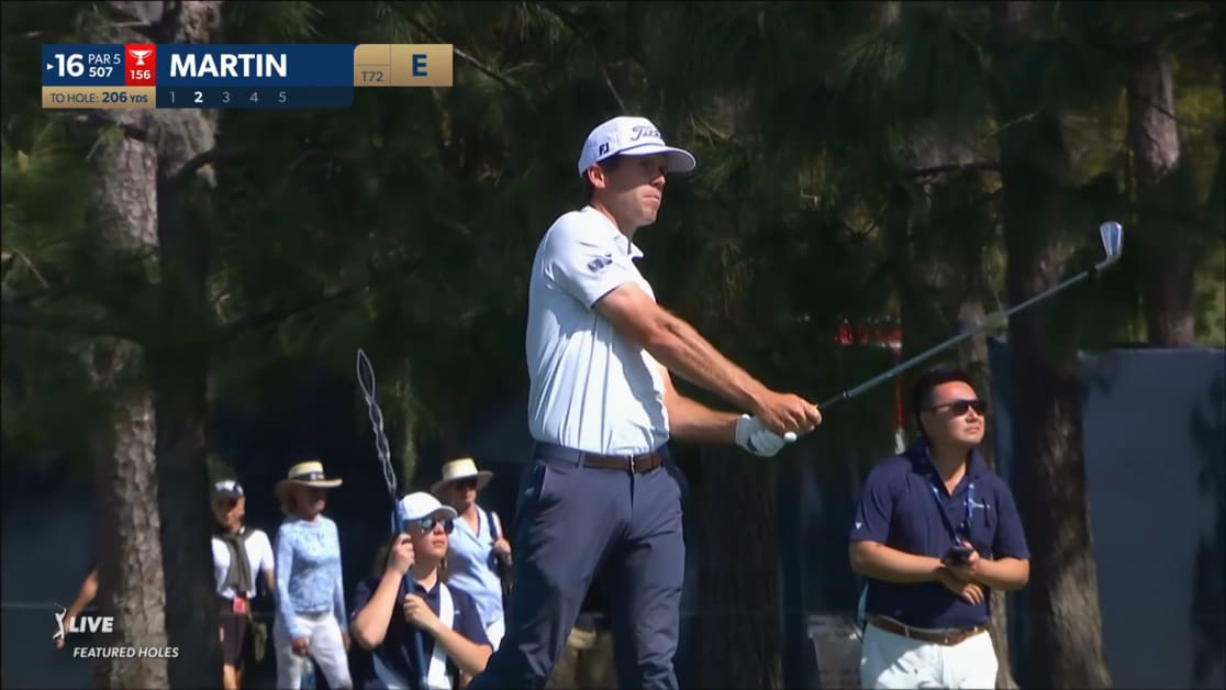 Ben Martin reaches green in two leading to birdie at THE PLAYERS