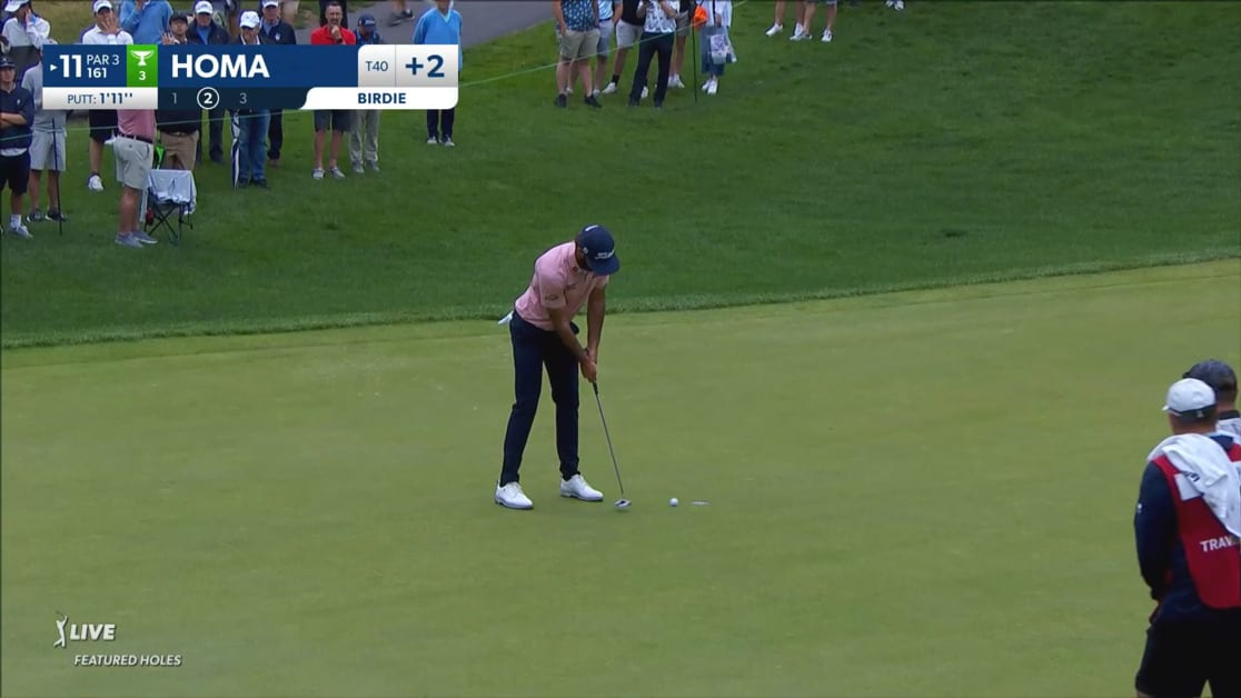 Max Homa's excellent tee shot to 1-foot at Travelers