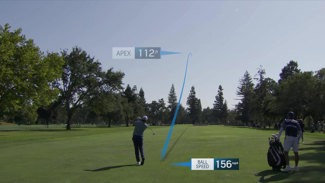 Scottie Scheffler chips from bunker 66 feet to 2 feet for birdie on No ...