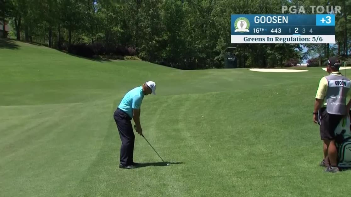 Retief Goosen birdies No. 16 in Round 1 at Tradition