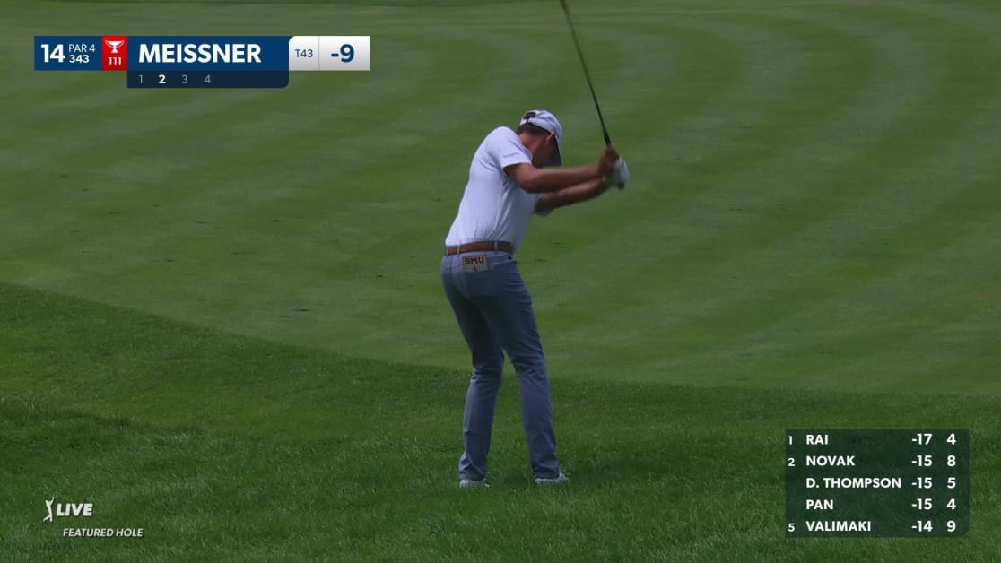 Mac Meissner makes birdie on No. 14 at John Deere