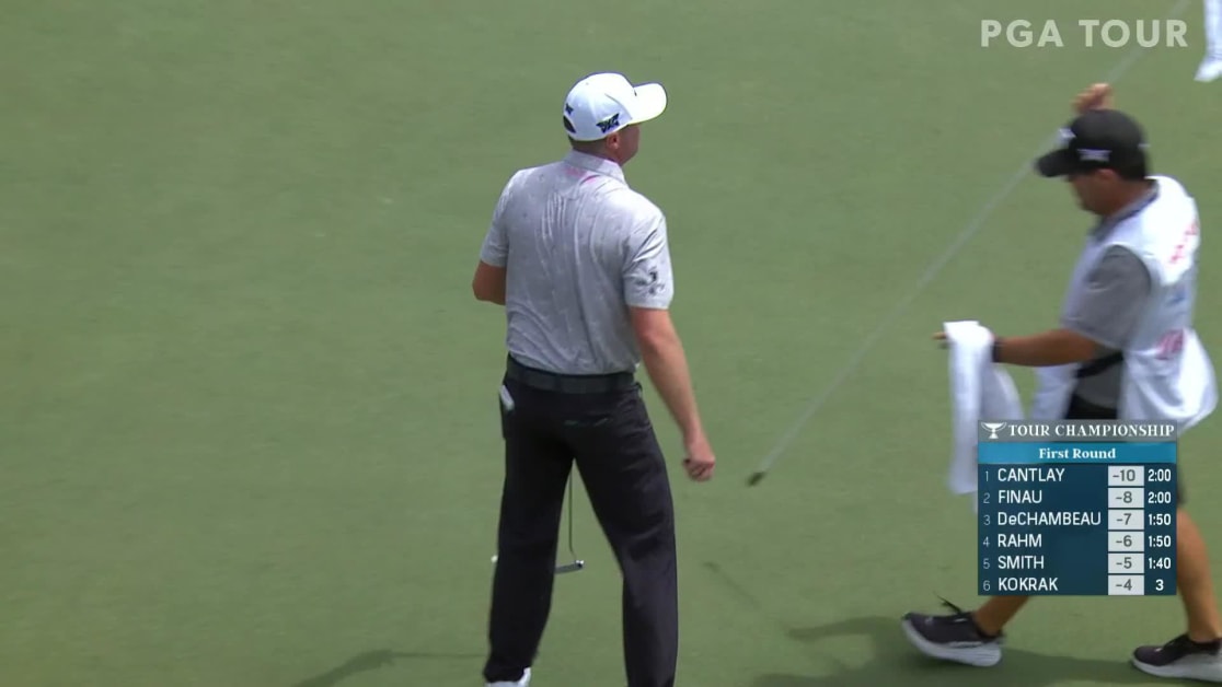 Jason Kokrak drains 14-foot birdie putt at TOUR Championship