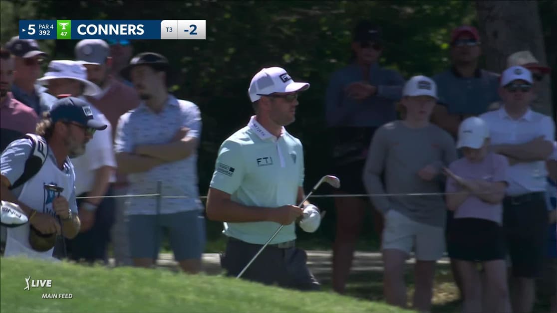 Corey Conners' nice second from the rough leads to birdie at Valero