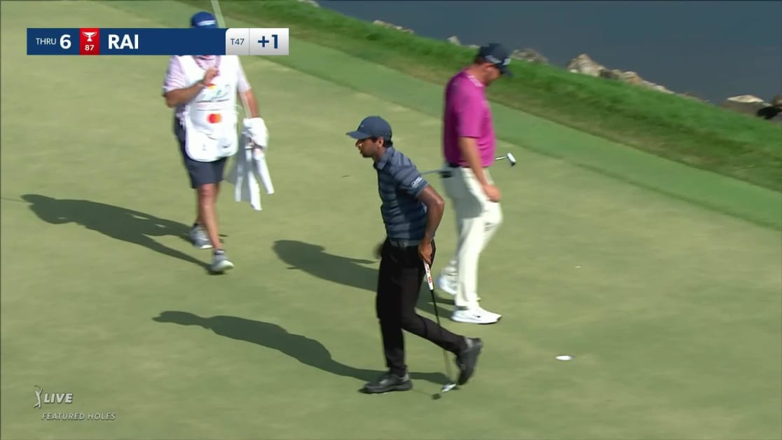 Aaron Rai's bunker play leads to birdie at Arnold Palmer