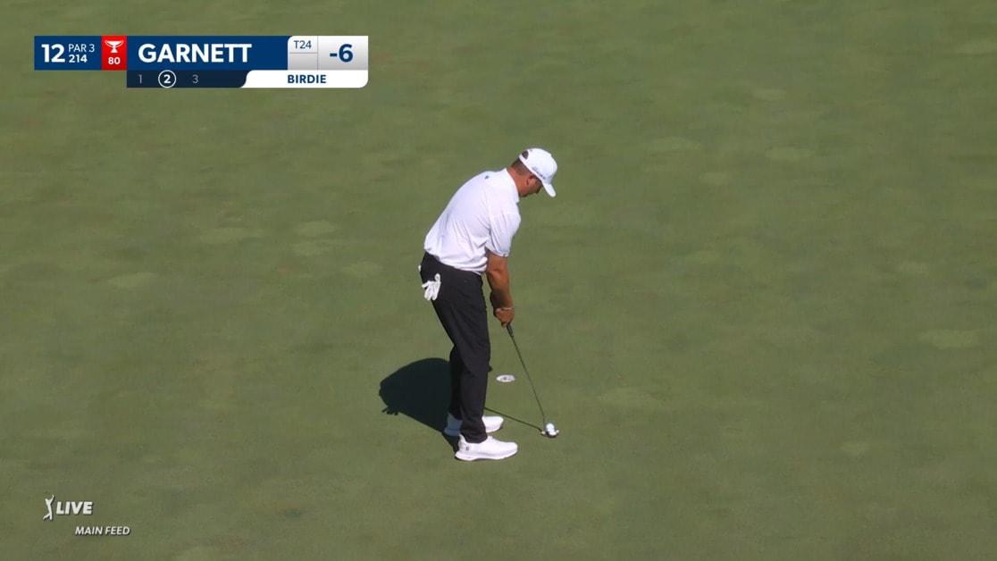 Brice Garnett nearly aces No. 12 with 215-yard tee shot to 2 feet at ...