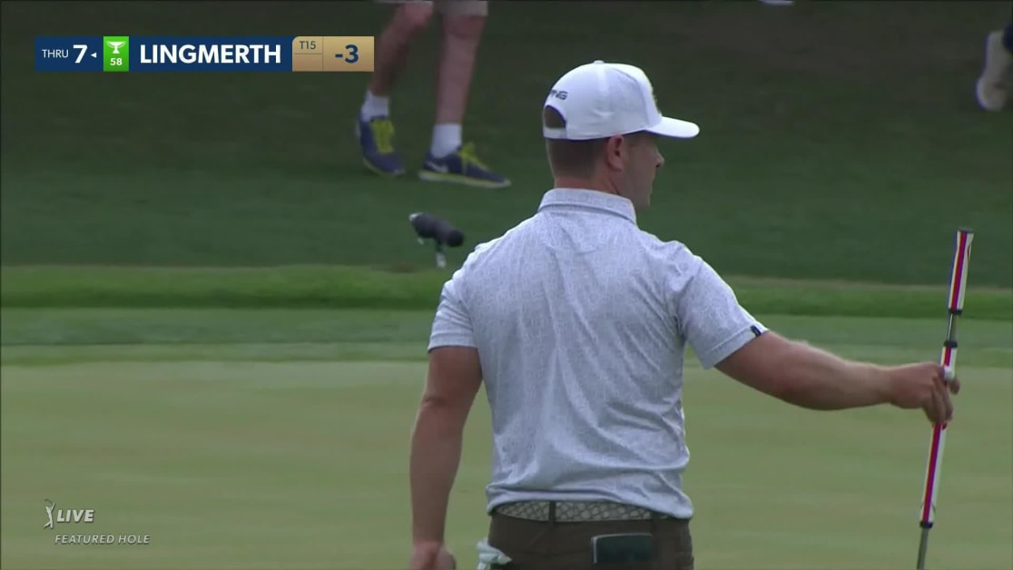 David Lingmerth makes birdie on No. 16 at THE PLAYERS