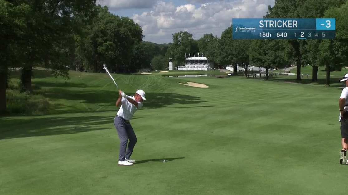 Steve Stricker hits excellent approach shot to set up birdie at Kaulig ...
