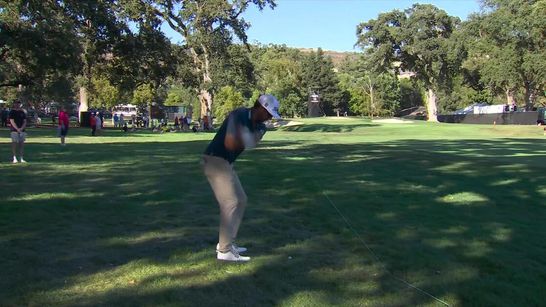 Lanto Griffin sinks 35-foot birdie putt on No. 16 at Procore