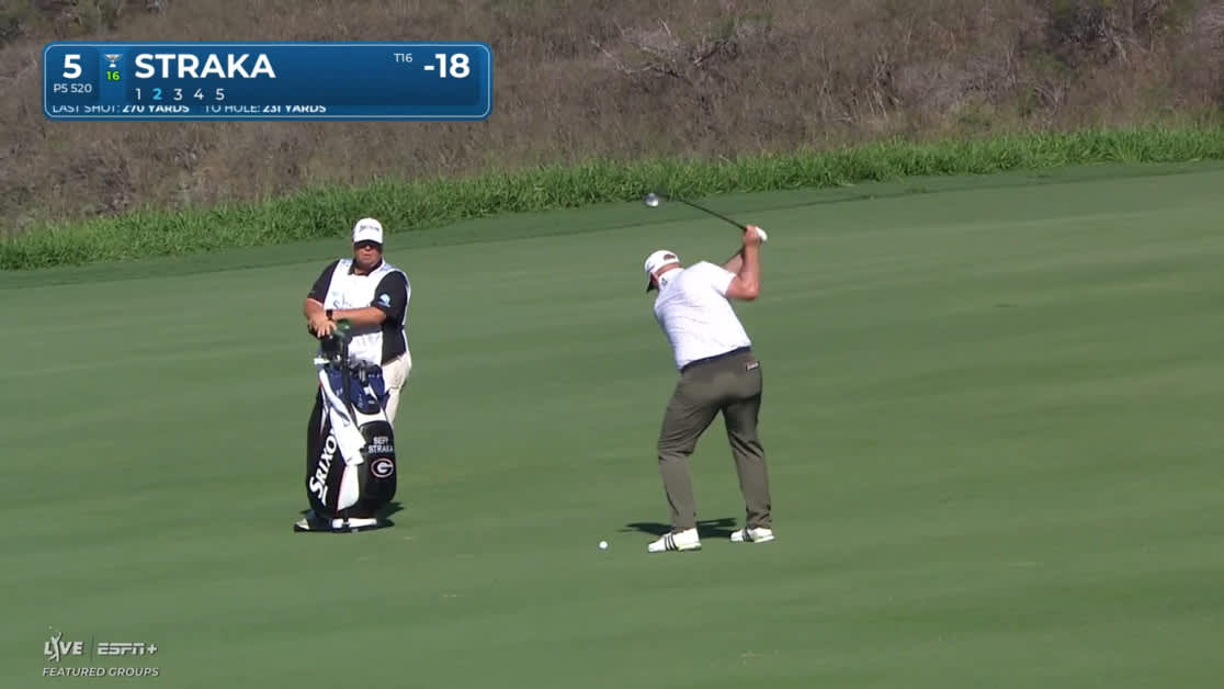 Sepp Straka reaches green in two and birdies at The Sentry