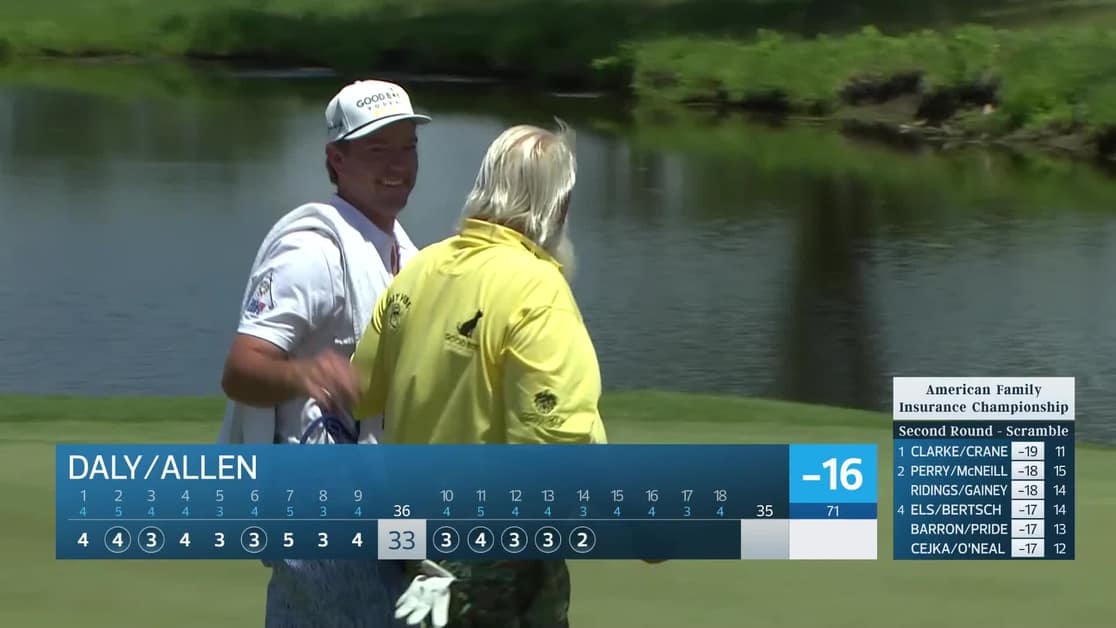 Team Daly/Allen makes birdie on No. 14 at American Family Insurance ...