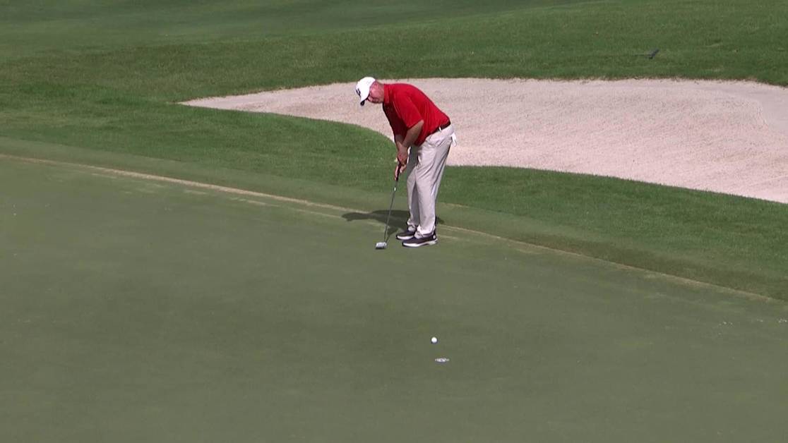 Boo Weekley makes birdie on No. 17 at Regions Tradition