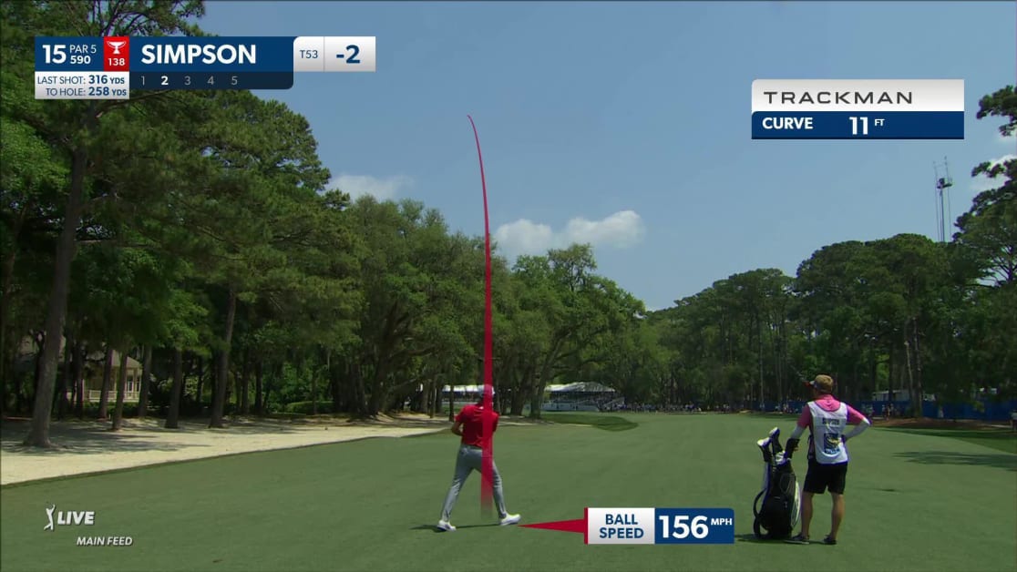 Webb Simpson's 260-yard approach sets up eagle at RBC Heritage
