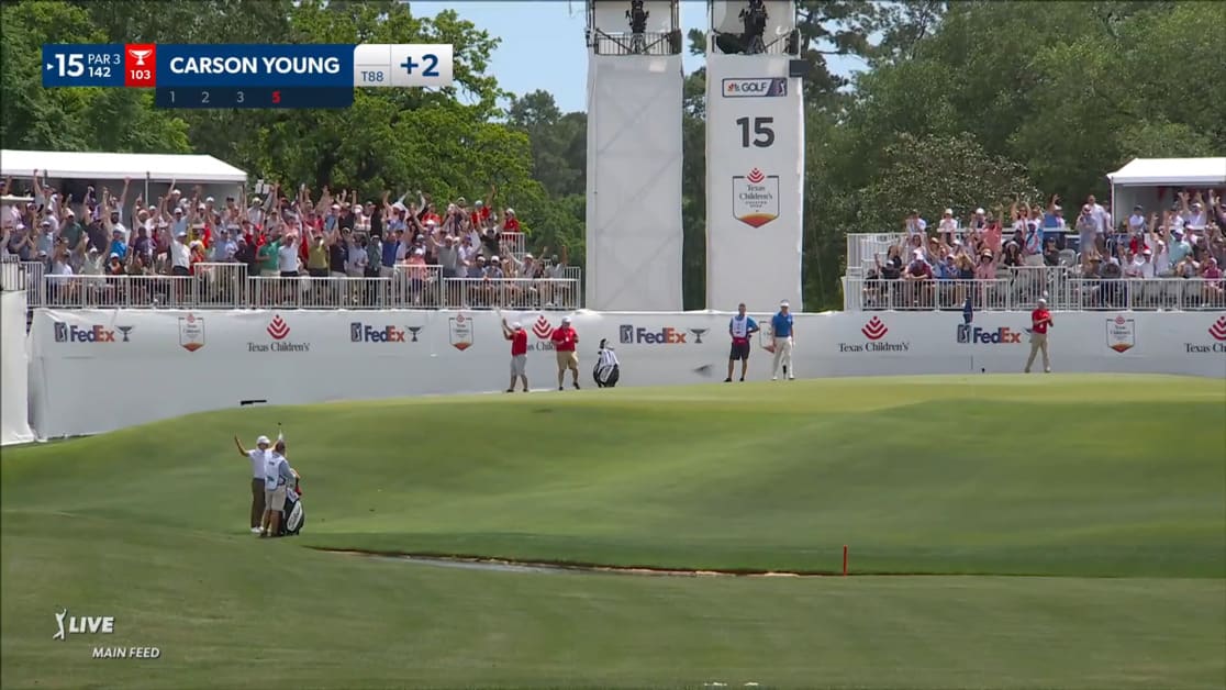 Carson Young holes out to save double bogey at Houston Open