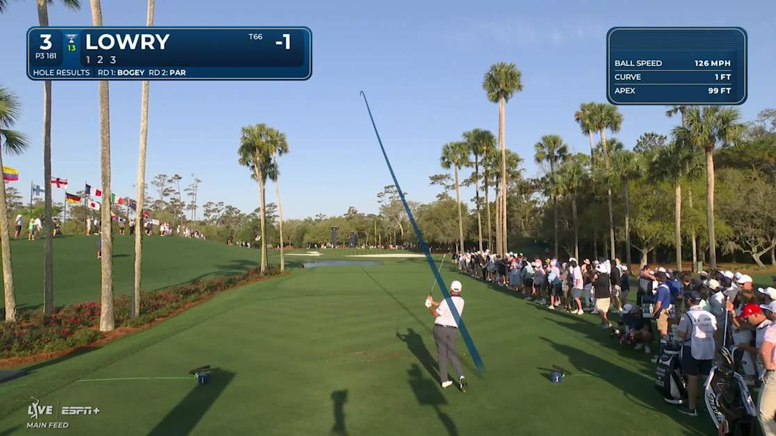 Shane Lowry rolls tee shot up to 8 feet and birdies at THE PLAYERS
