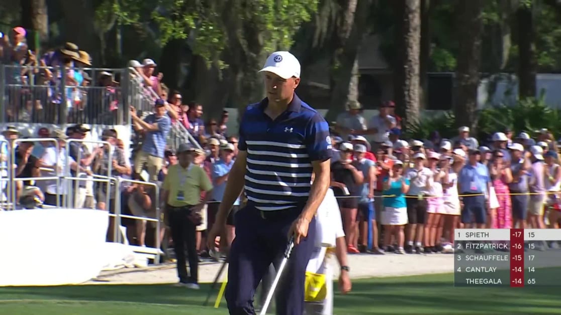 Jordan Spieth sticks it close to set up birdie at RBC Heritage