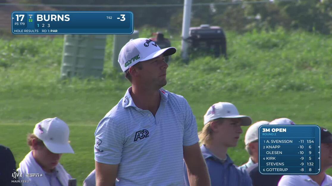 Sam Burns makes birdie on No. 17 at 3M Open