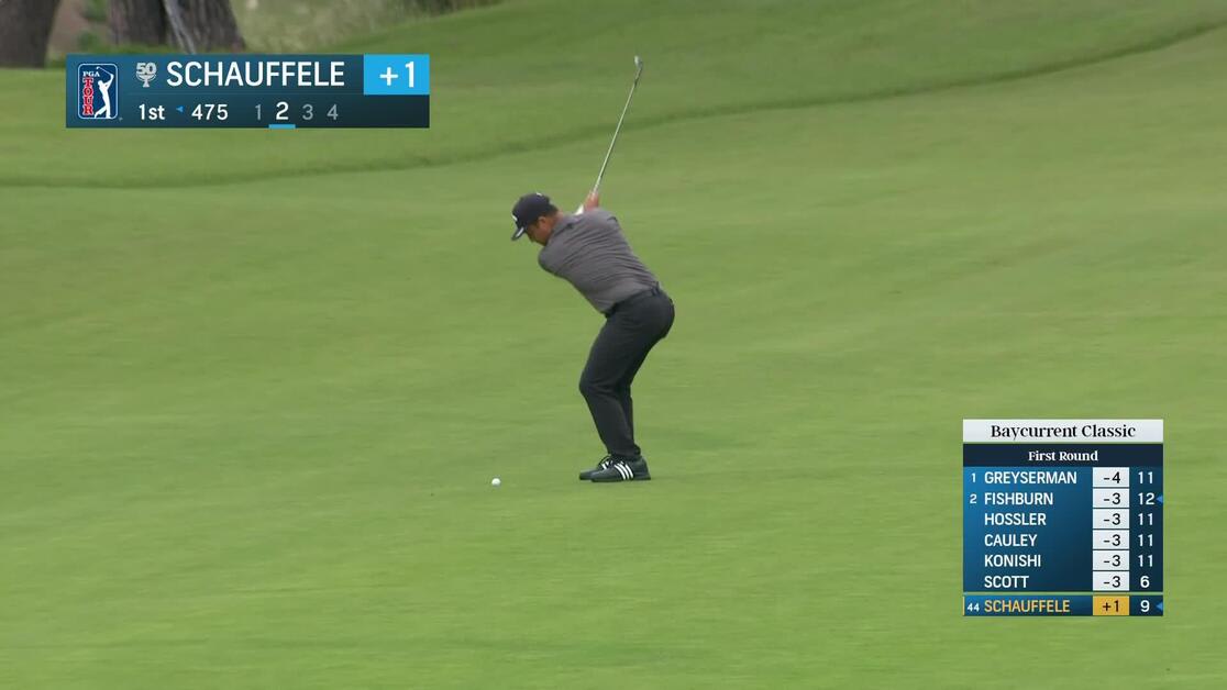 Xander Schauffele hits 113-yard approach to 13 feet, sets up birdie on ...