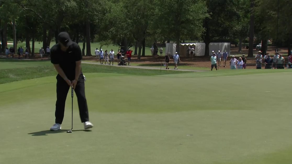 Chris Gotterup makes short birdie putt at Myrtle Beach