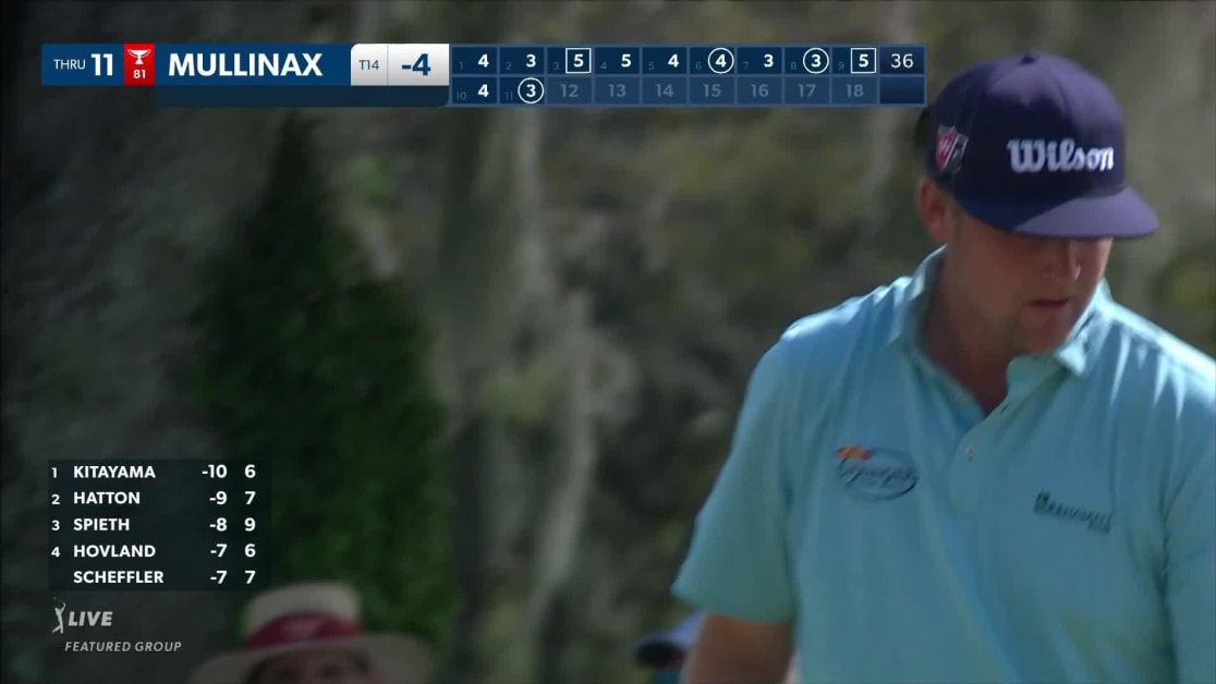 Trey Mullinax makes birdie on No. 11 at Arnold Palmer