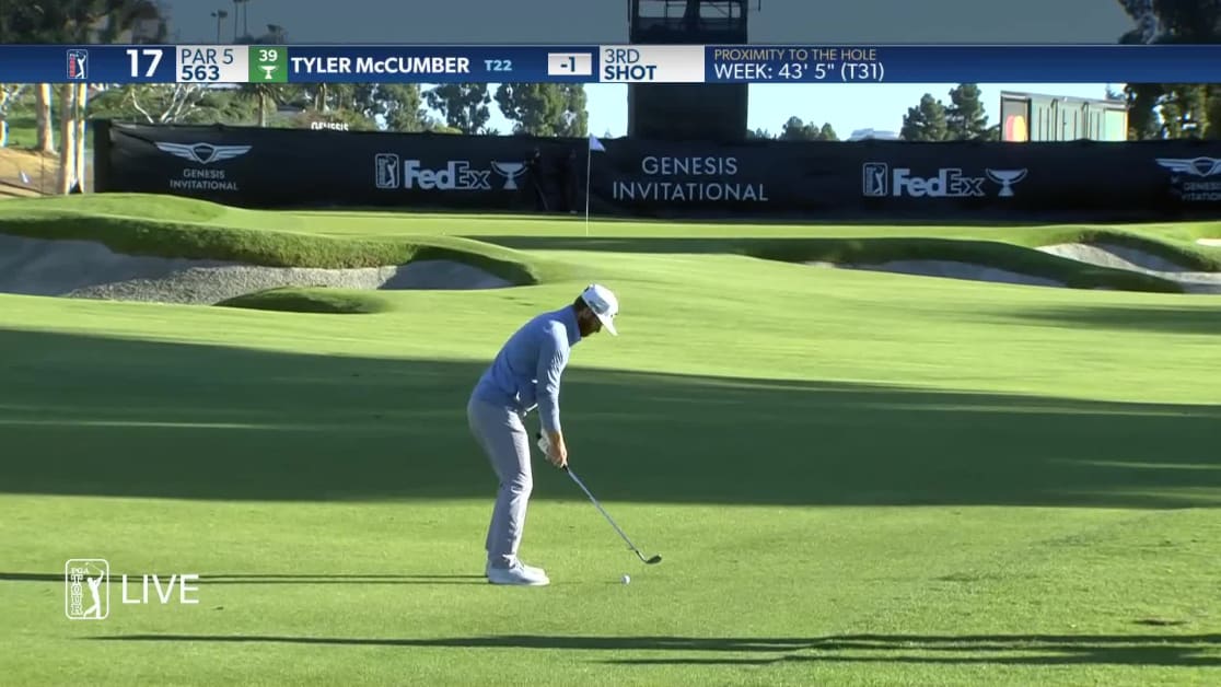 Tyler McCumber uses nice approach to set up birdie at Genesis