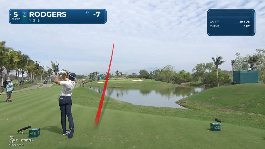 Patrick Rodgers impressive tee shot leads to birdie at Mexico Open