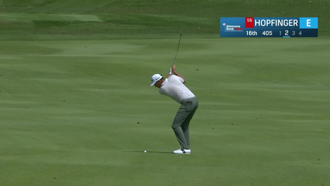 Brad Hopfinger takes aim and birdies at Simmons Bank Open
