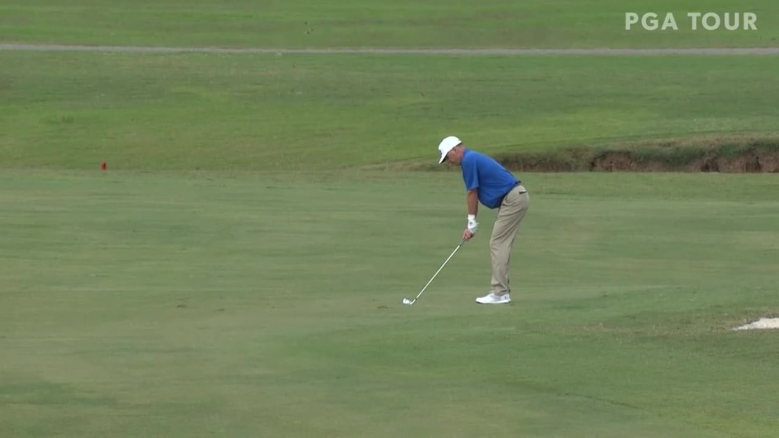 Kevin Sutherland uses nice approach to set up birdie at SAS Championship