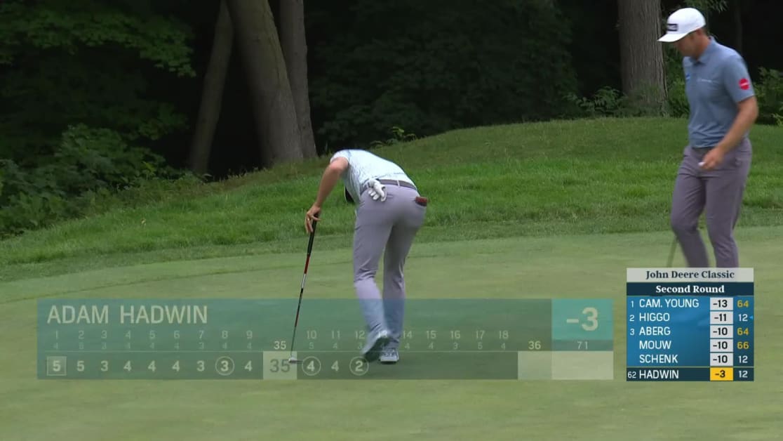 Adam Hadwin's on-target tee shot sets up birdie at John Deere