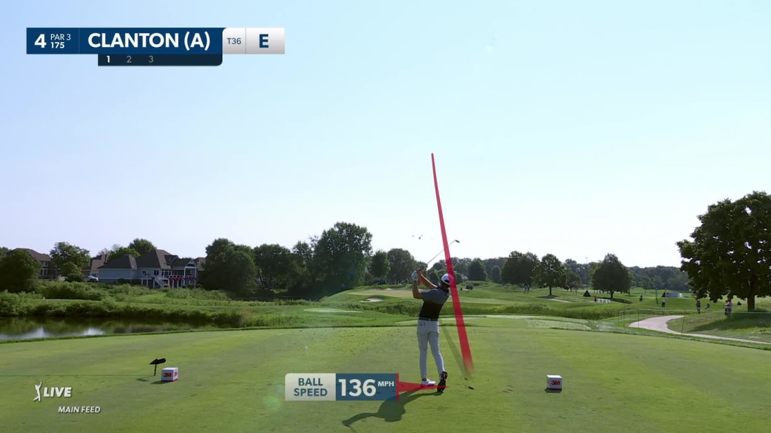 Luke Clanton sticks tee shot which leads to birdie at 3M Open