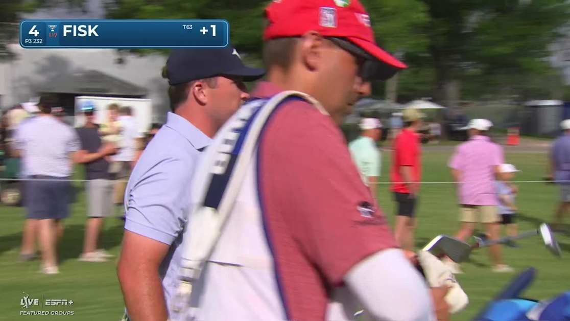 Steven Fisk makes birdie on No. 4 at Charles Schwab