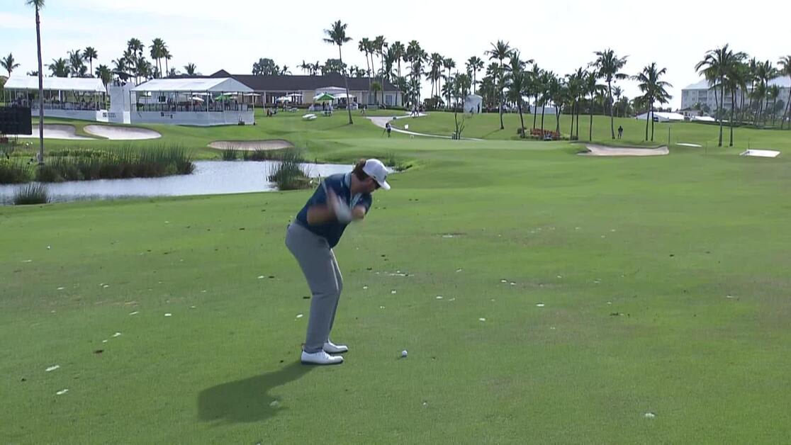 Harry Higgs makes birdie on No. 9 at Bahamas Classic Atlantis